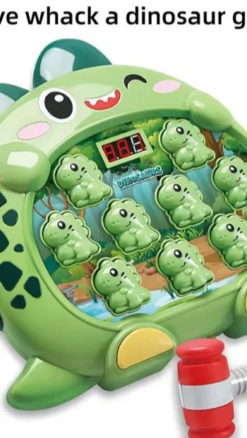 Dinosaur Version Frog Play Game Two Hammer With Lights And Music Toy ...