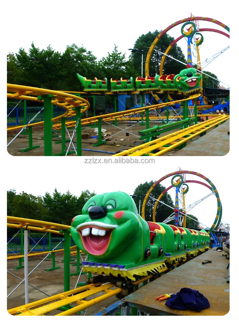 Amusement Park Rides Kiddie Children Climbing Car Worm Slide Mini ...