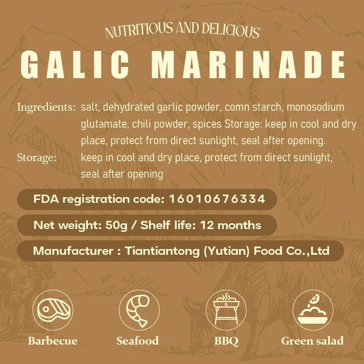 Mcsino Chinese Bbq Cooking Marinade Mixed Garlic Kitchen Seasoning ...