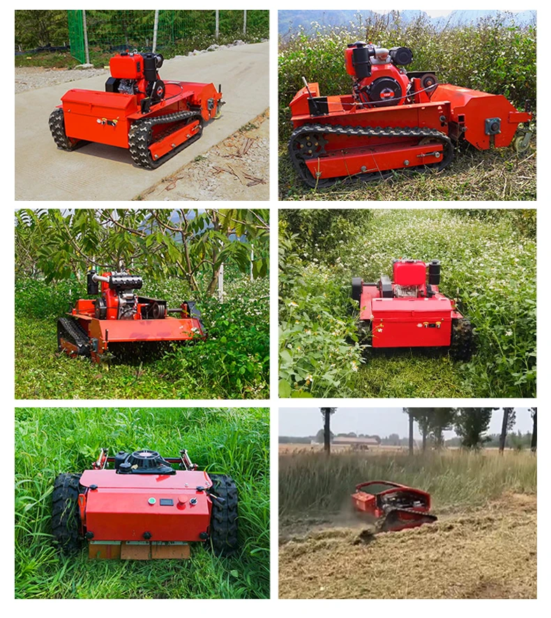 Strong Small All-Terrain Weeding Wer Remote Control Lawn Mower Wireless