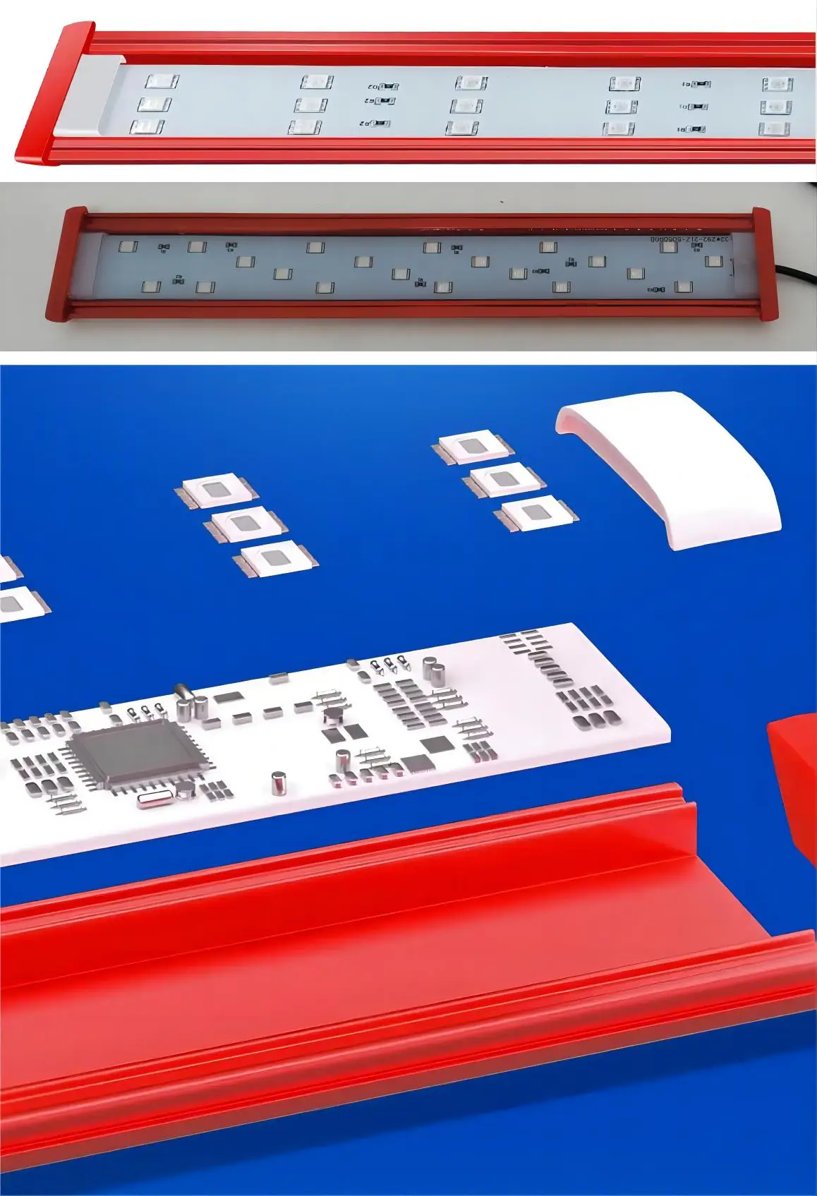 Dragonfish Special Aquarium Trichromatic Lighting Dragon Fish Lamps Red ...