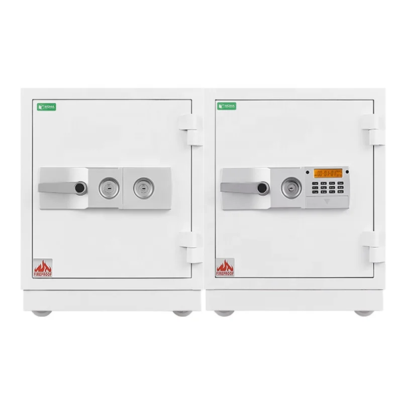 100kg Fireproof Safety Deposit Box Home Office Hotel Alarm System Safe ...
