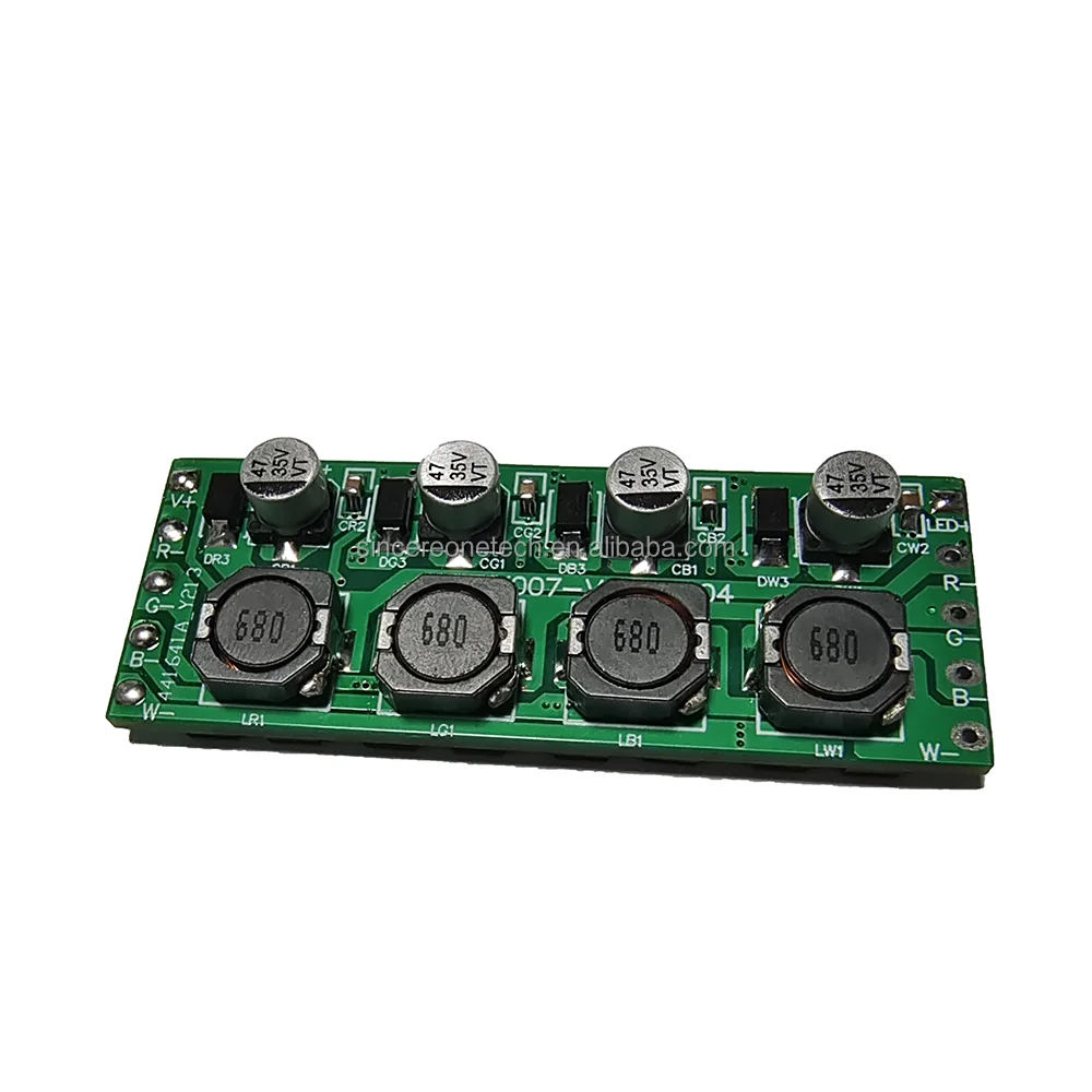 12-24v Input LED RGBW Driver/controller Board with 4 Channels