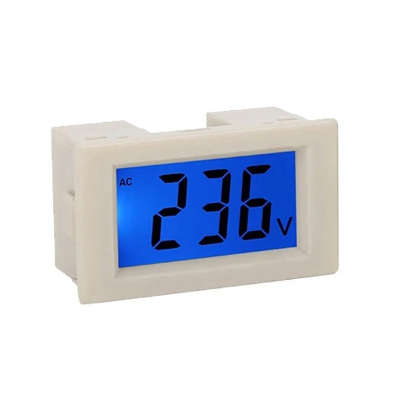 D85-20 Two-wire 220V 380V 500V LCD Voltmeter Head Digital Digital ...