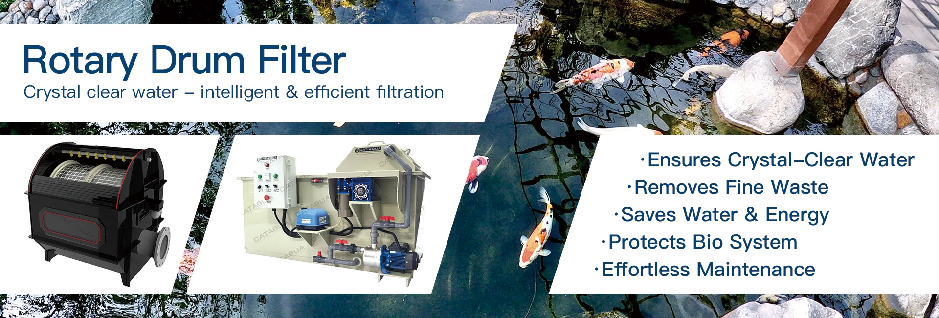20-100m/h Customizable Integrated Drum Filter Bio Filter System ...