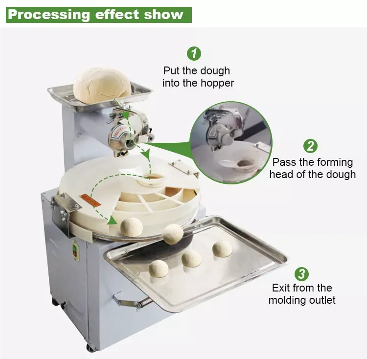 Commercial Stainless Steel Dough Cutter Small Dough Ball Maker Semi ...