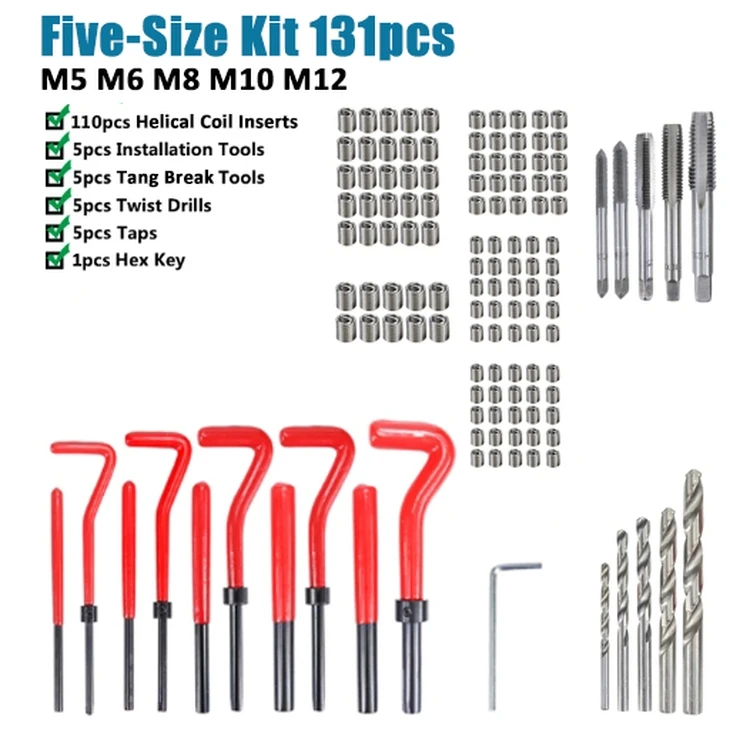 Helicoil Thread Repair Kit For M6-m12 | Hand Tool Set | Oem/odm Available