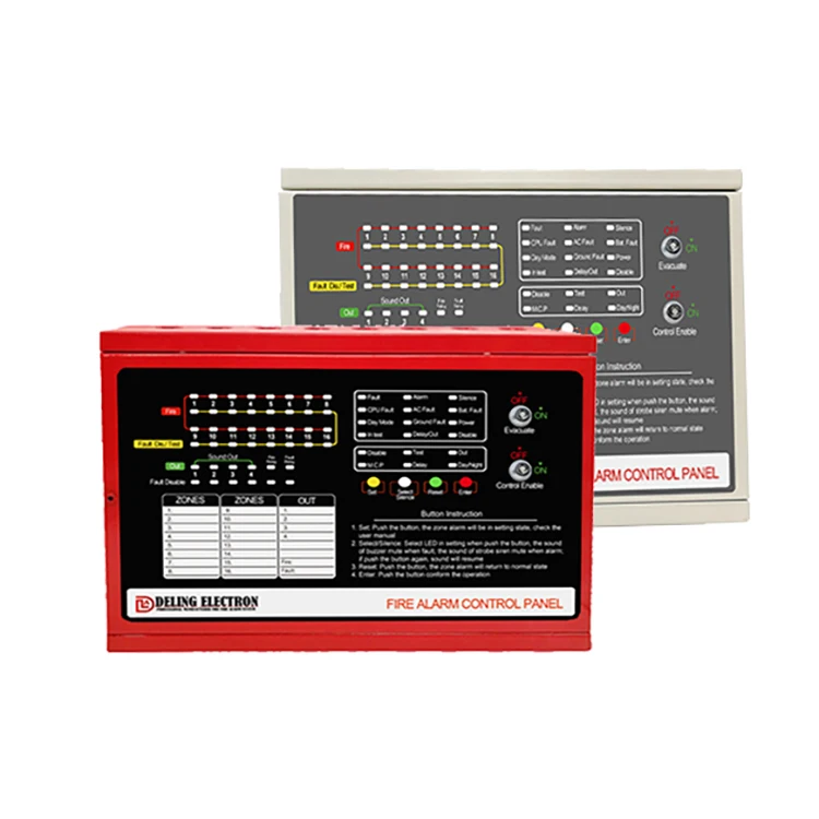 Conventional Control Panel Fire Alarm Control Panel 8/16 Zones Panel ...