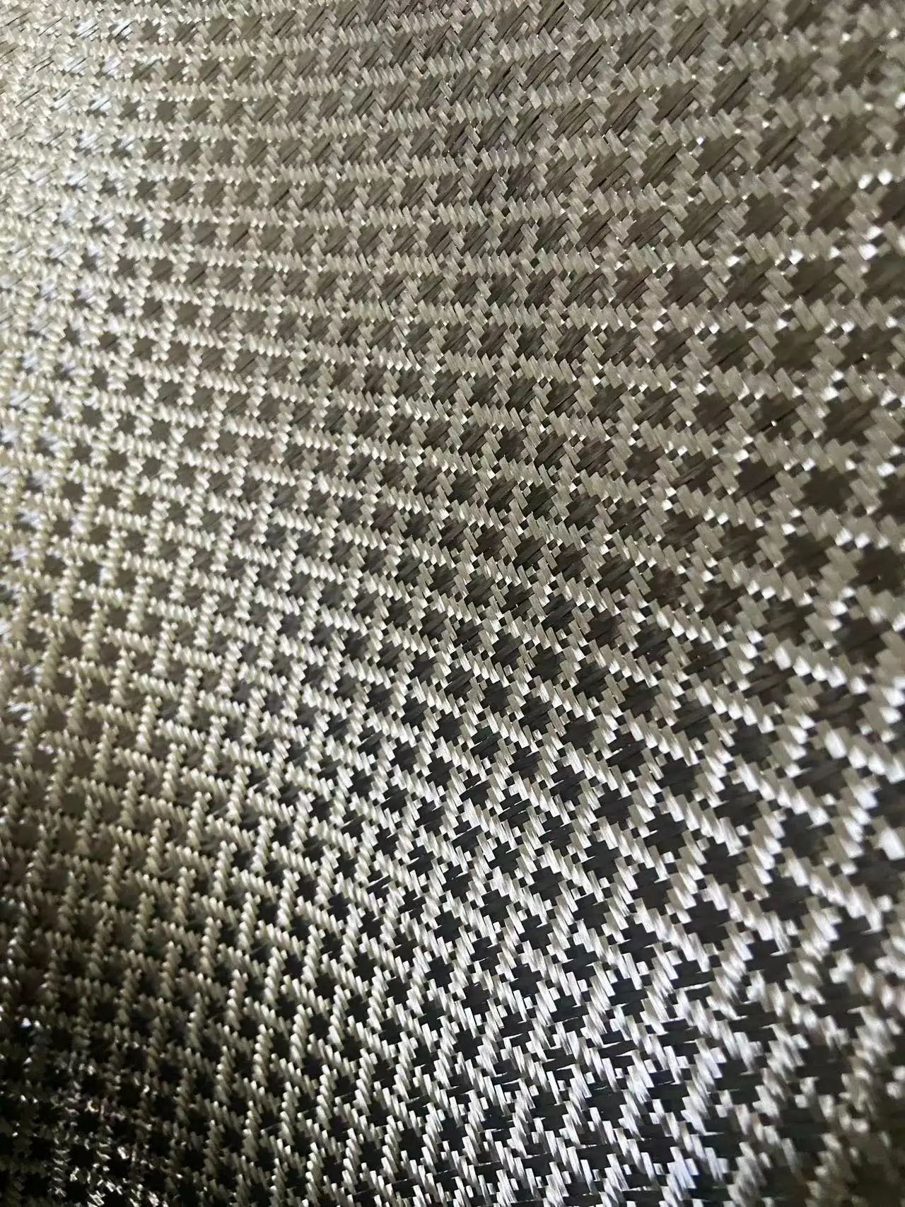 3K Carbon Kevlar Aramid Hybrid Jacquard Fabric for Shoes & Bags