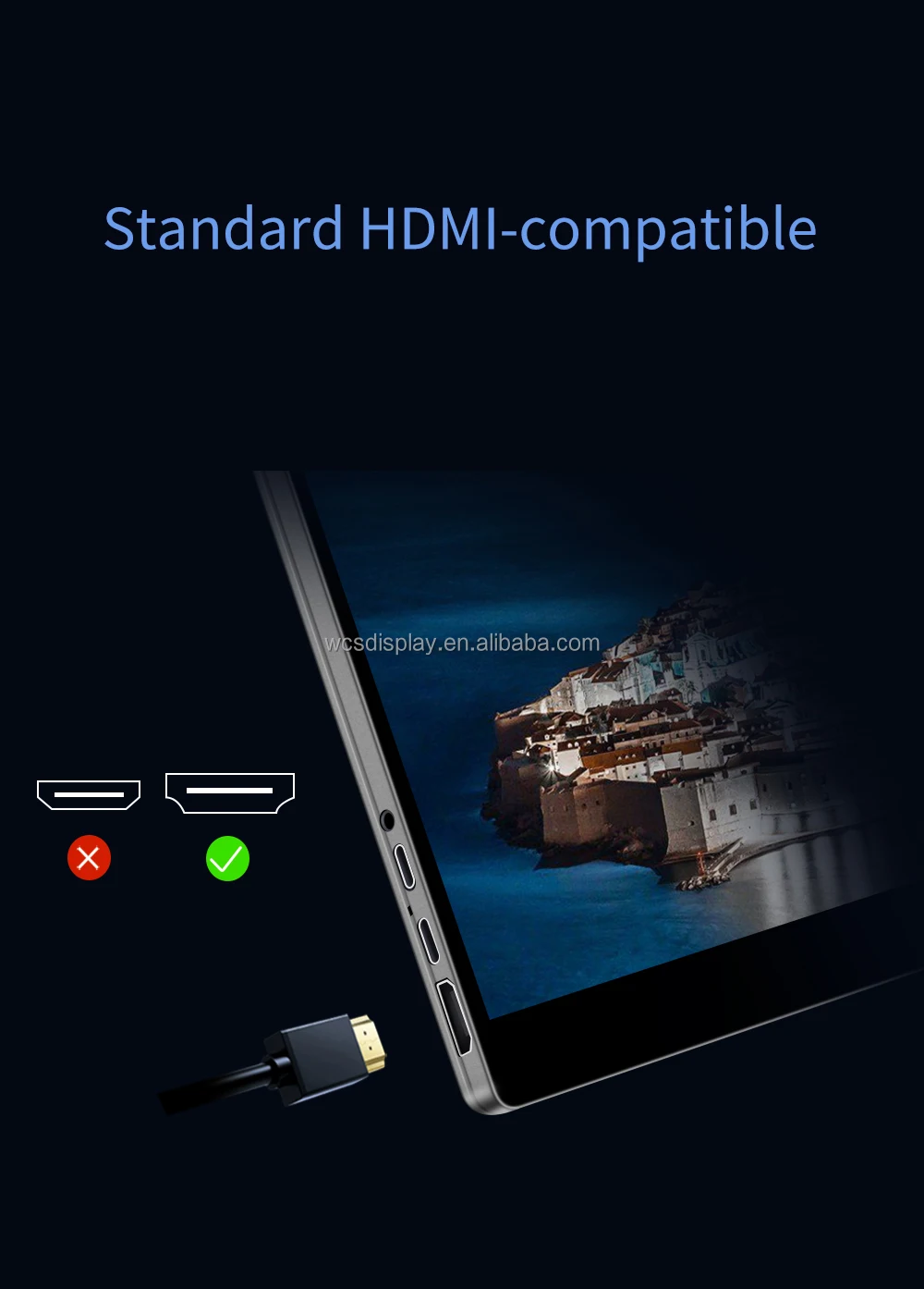 15.6 Inch 4K UHD Anti-Blue Light Portable Monitor for Business