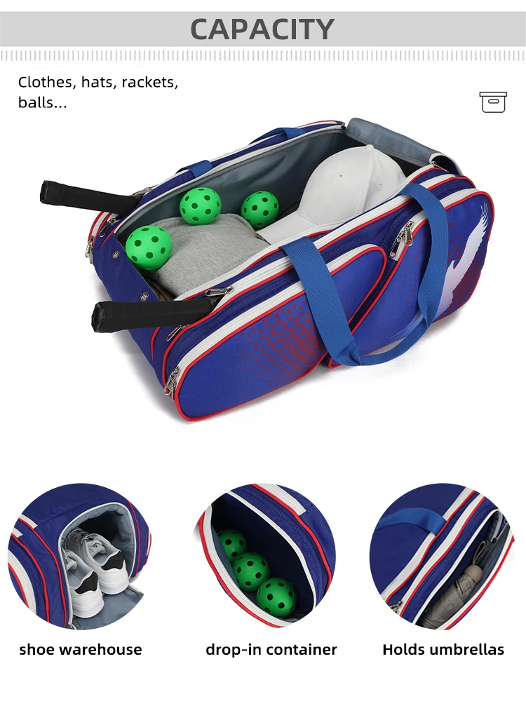 2024 Popular Racket Bag Pickleball Padle Bag Racket Backpack for Men ...