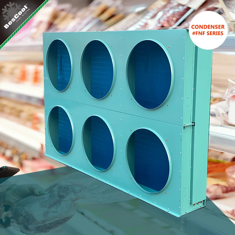 Bescool 2-Fan Air-Cooled Green Shell Condenser - High Efficiency Heat ...