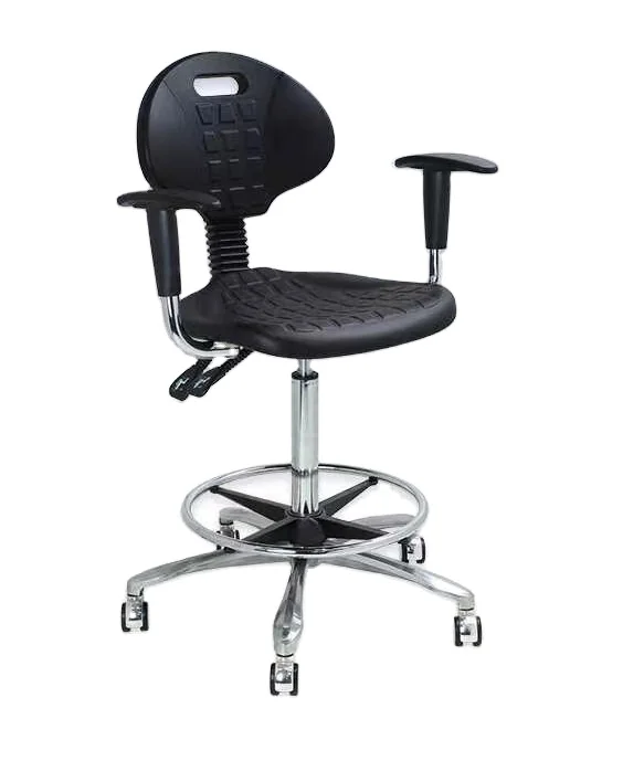 YP-0051 lab kursi antistatik, kursi lab dapat diatur dengan sandaran ...