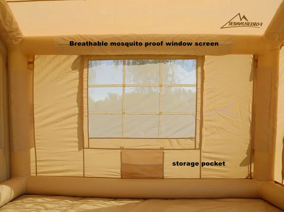 Inflatable Camping Tent - 6sqm Oxford Fabric Tent for Outdoor