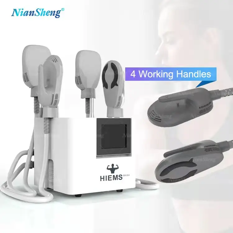 Ems Emt Sculpting Hiemt Pro Max4 Muscle Stimulator 4 Handles Hiems Ems ...