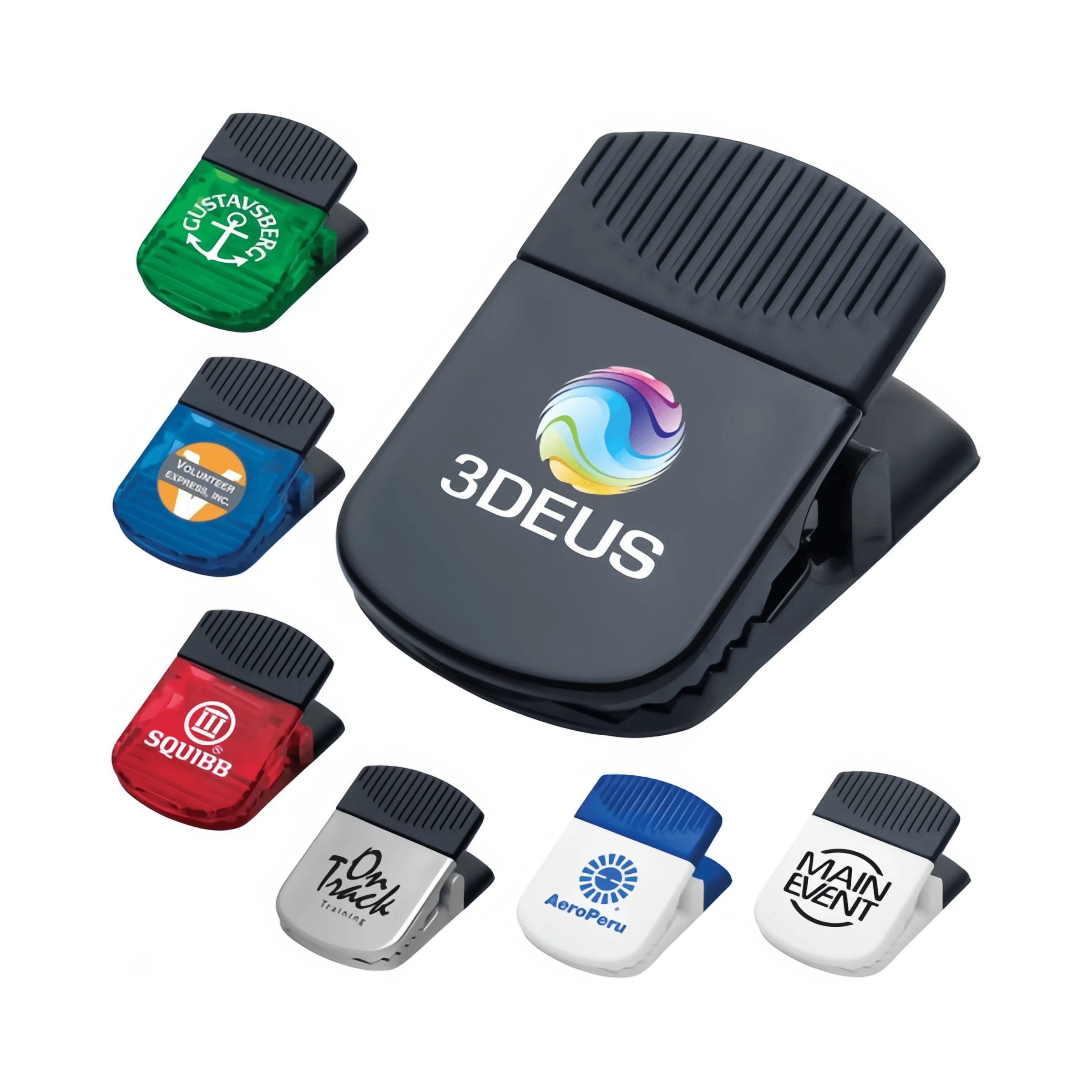 Promotional Gift Custom Logo Jumbo Power Magnetic Clip Plastic ...