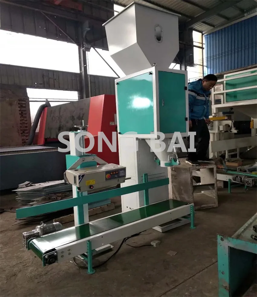 Semi-Automatic 15kg 25kg 30kg Wood Fertilizer Sand Animal Feed Granule ...