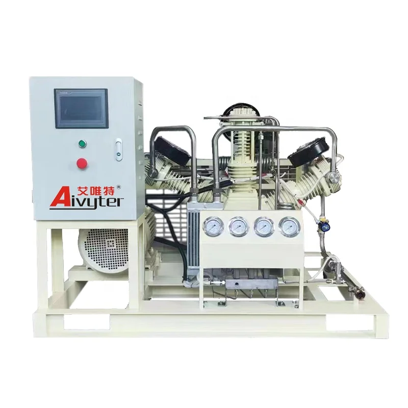 High Pressure 30m3/h 150bar 200bar Oil Free Medical Oxygene Compressor ...