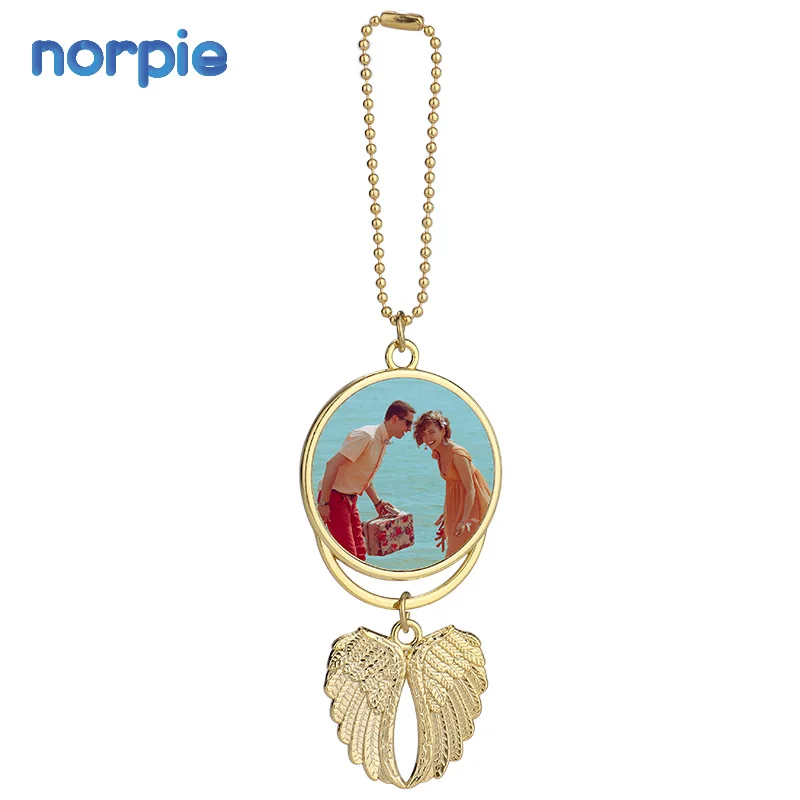 Double-sided Printable Metal Car Hanging Ornament Sublimation Blank Car ...