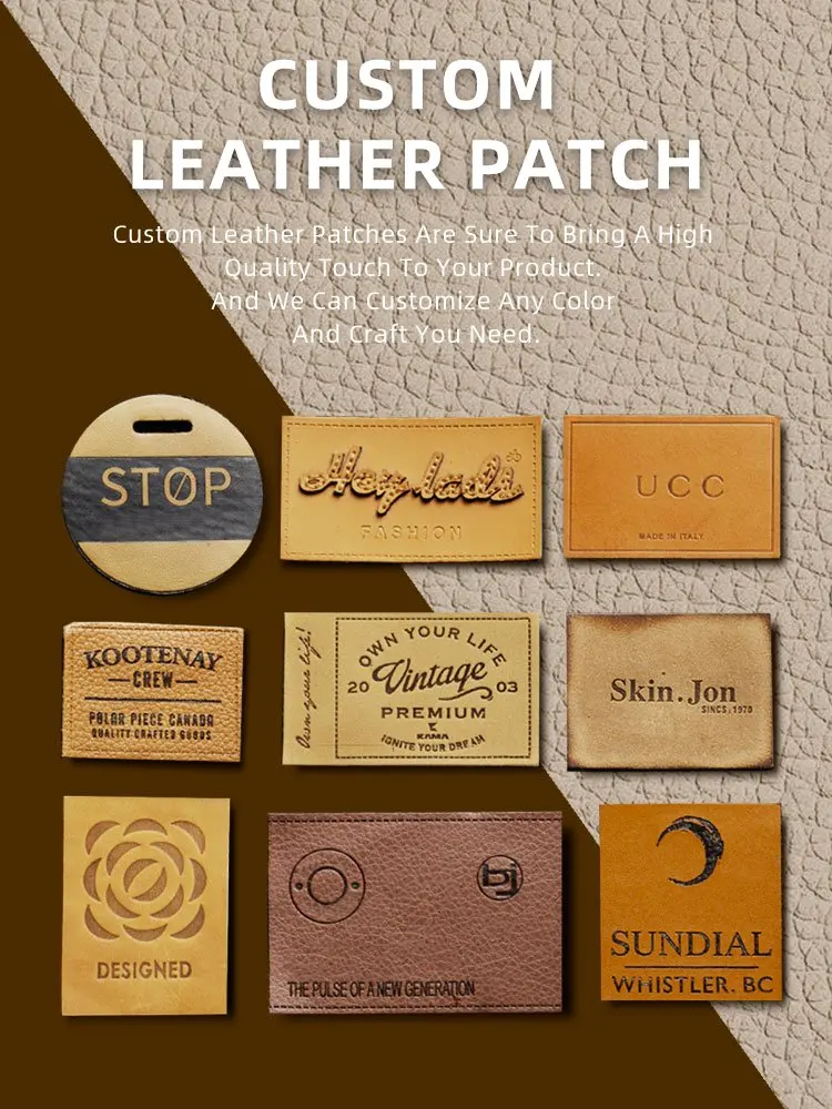 Personalized Embossed Leather Patch Wholesale Custom Leather Patch for ...