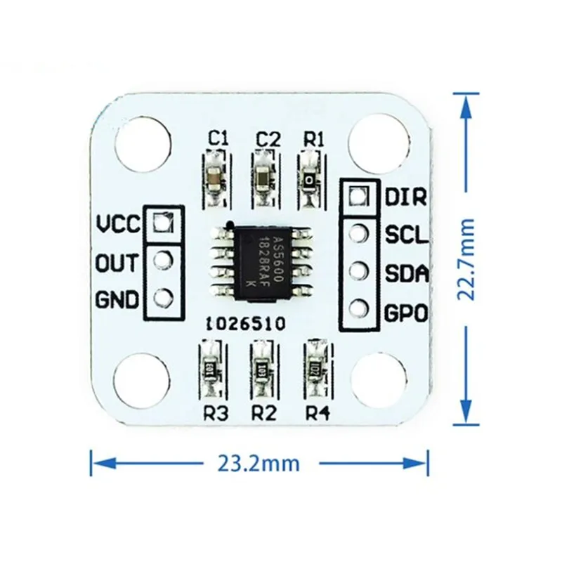 As5600 Magnetic Encoder Magnetic Induction Angle Measurement Sensor ...