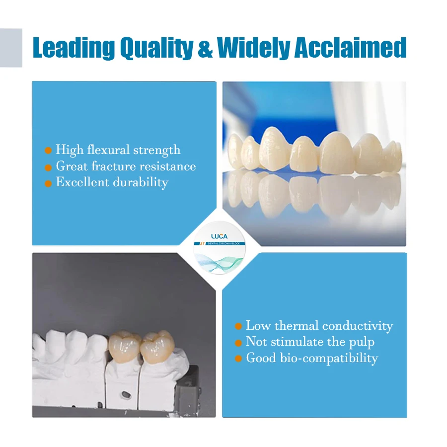 3d Pro Aesthetic Restoration Cad Cam White Zirconia Block Multilayer ...