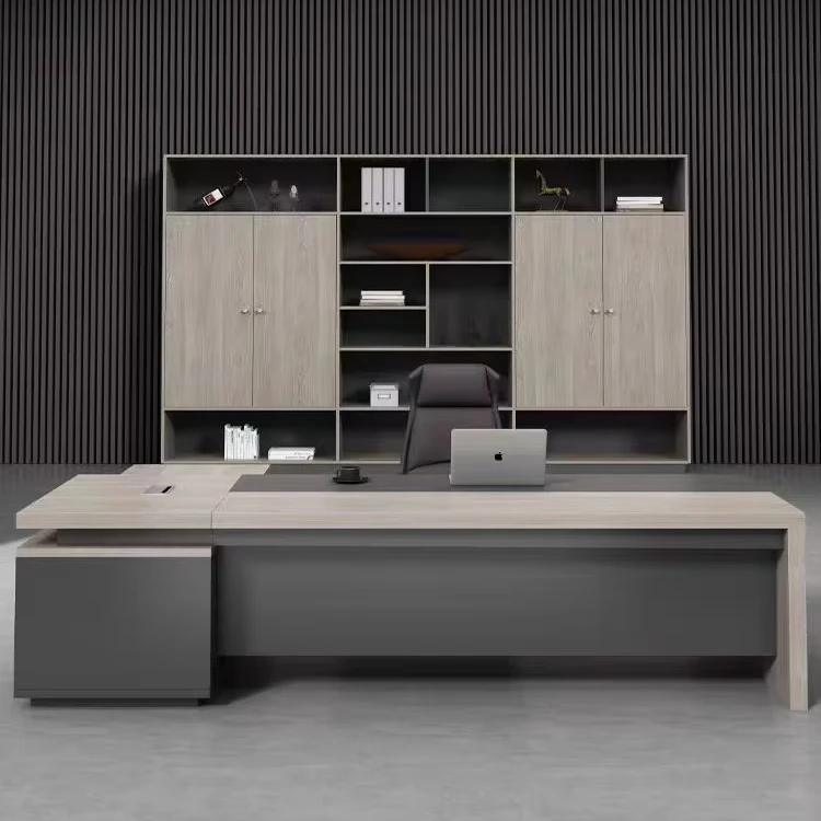 Modern Executive Desk Office Table Furniture Boss L Shaped Manager Ceo ...