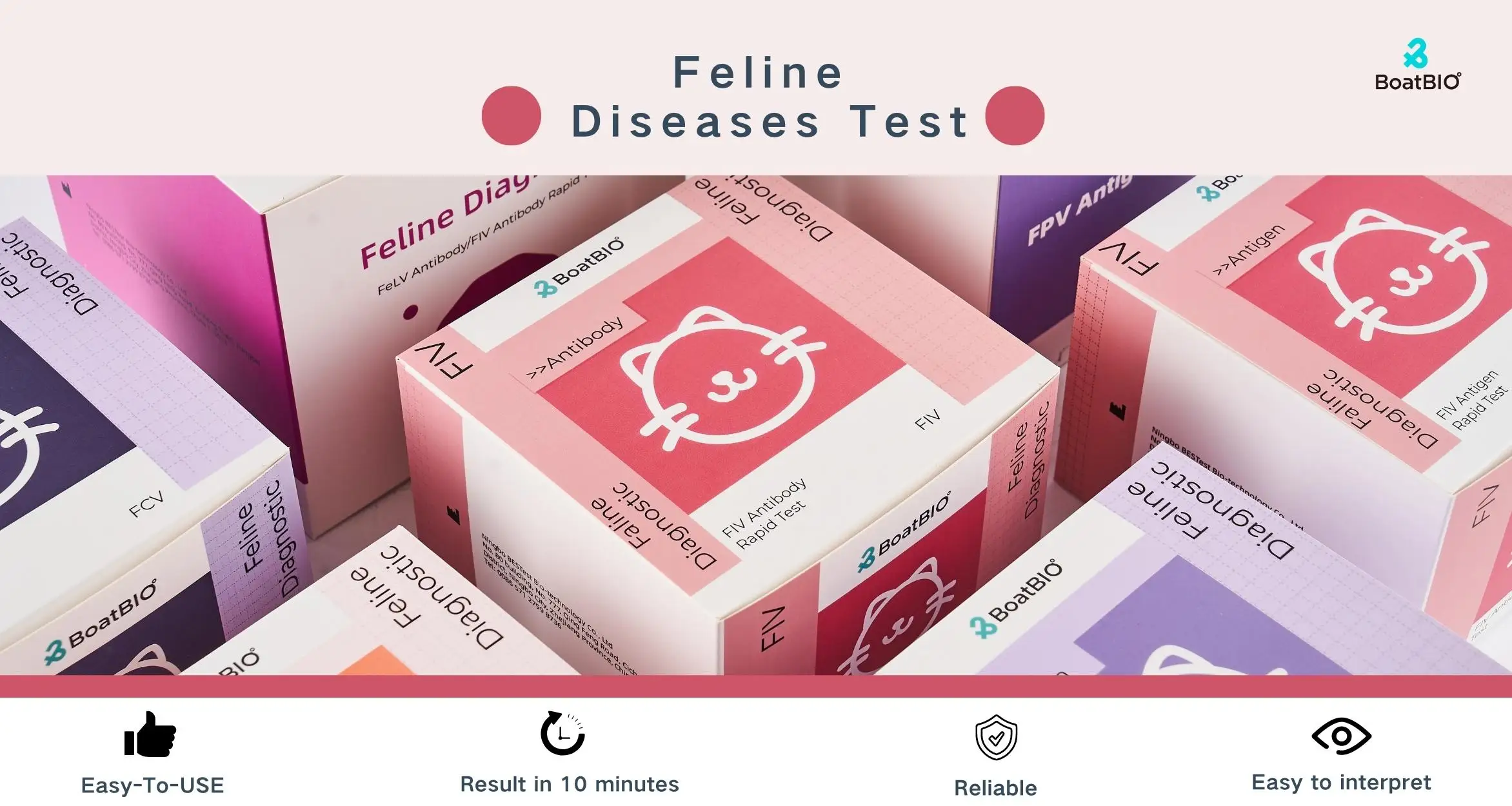 Pet Health Care Diagnostic Kit - Feline Fcov Ag Rapid Test