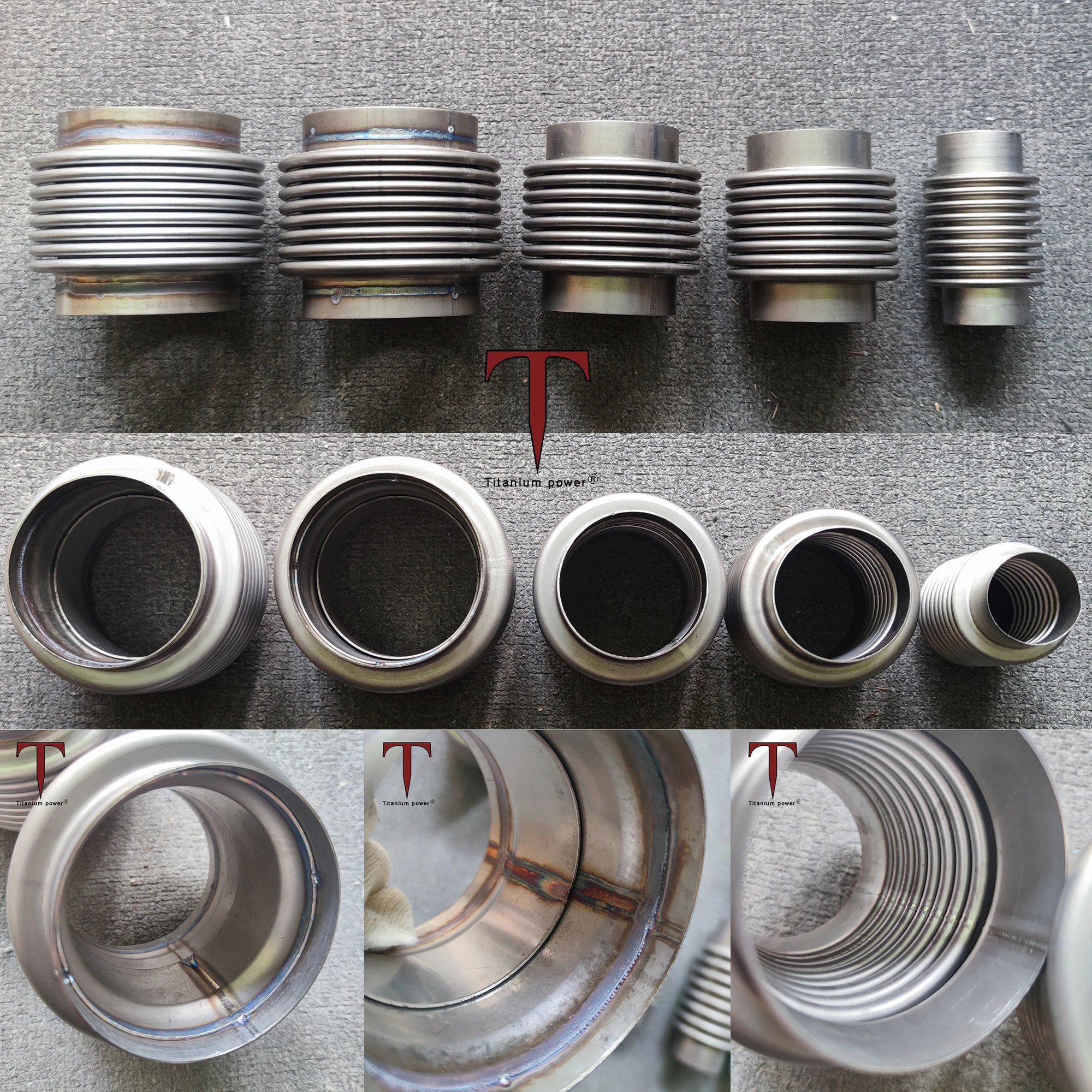 Tanium Customizable Expansion Bellows Titanium Corrugated Pipe ...