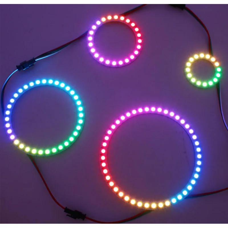 WS2812B RGB LED Ring Lights - Bright, Efficient, and Versatile