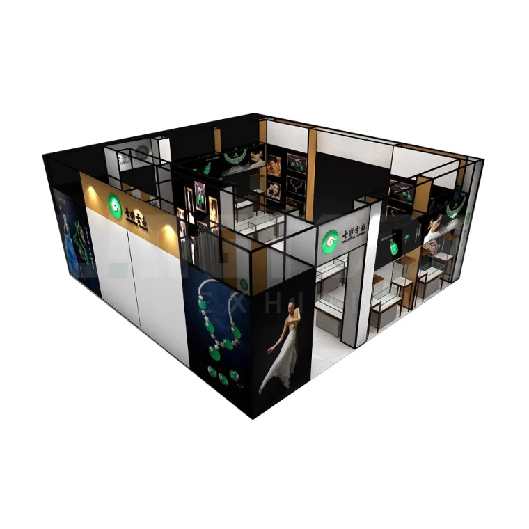 Exhibition Equipment Display Stands Modular Double Deck Two Story Booth ...