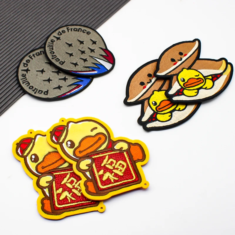 New Design Custom 3D Heat Press Embroidery Patches