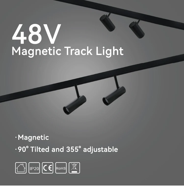 Magnetic Track Light 48v Led Magnetic Track Spotlight Led Track Light ...