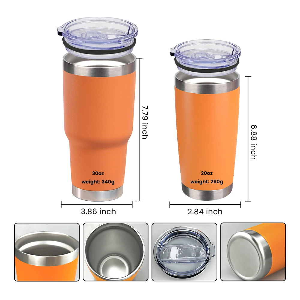 Yeties 20oz 30oz Cup Insulated Stainless Steel Insulated Thermal ...