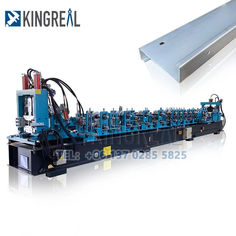 1-3mm Cz Purlin Roll Forming Machine Quick Cz Interchanging Light Steel ...