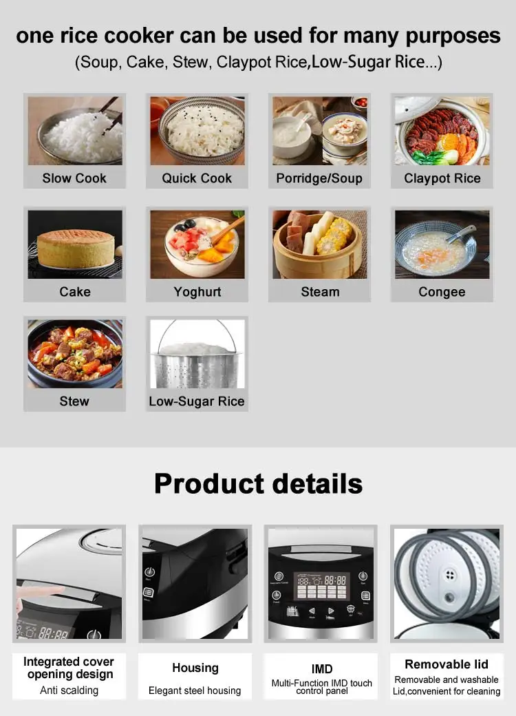 2023 Wholesale Manual Enaiter Induction Korean Multicooker