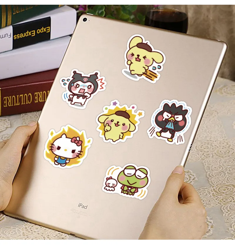 80pcs Anime Sanrio Cartoon Waterproof Graffiti Stickers With Your Own ...