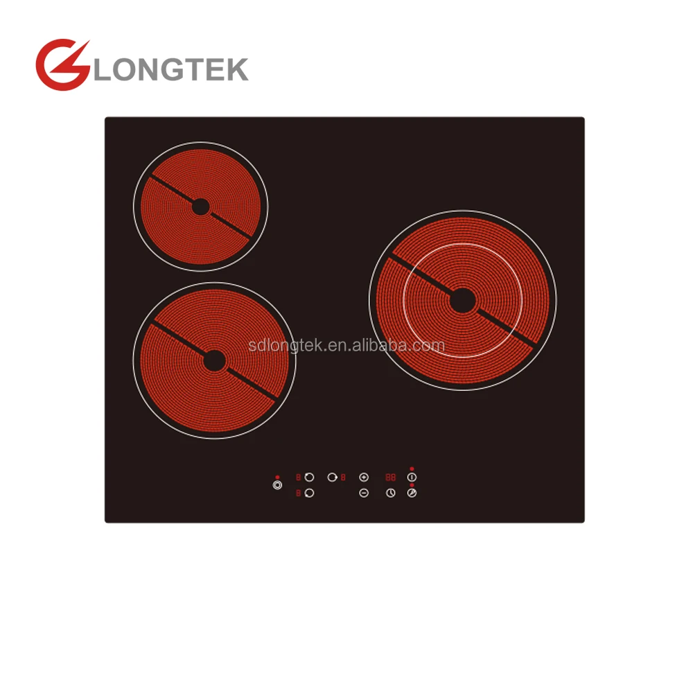 Touch Ceramic Hob Built in Electric 3 Burner Induction Cooktop Double ...
