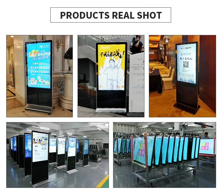 Hushida 50 Inch Indoor Floor Standing Led Smart Advertising Display ...