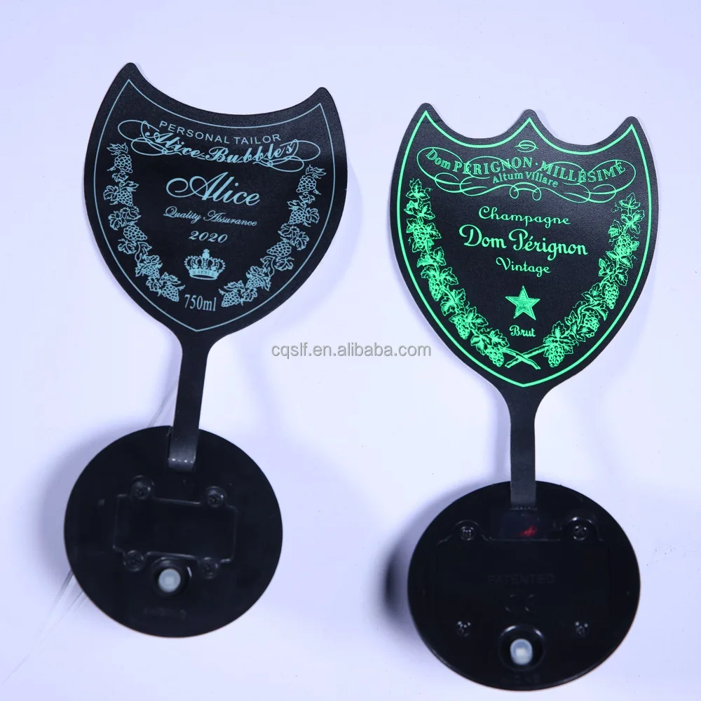 2023 Oem El Label Led Label Luminous Label For Wine Bottle - Buy ...