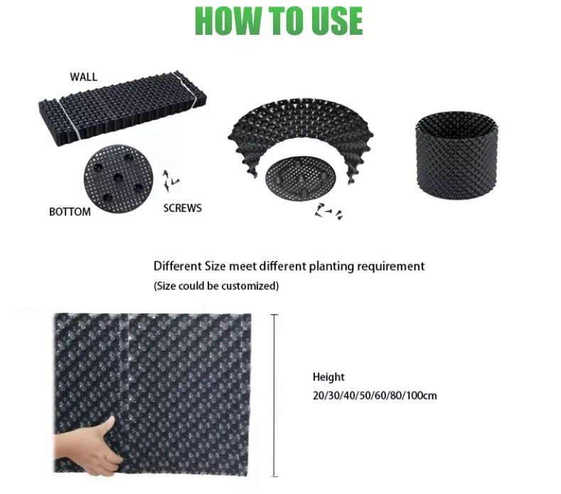 HDPE Plastic Plant Root Fast Growth Container Pot Controller