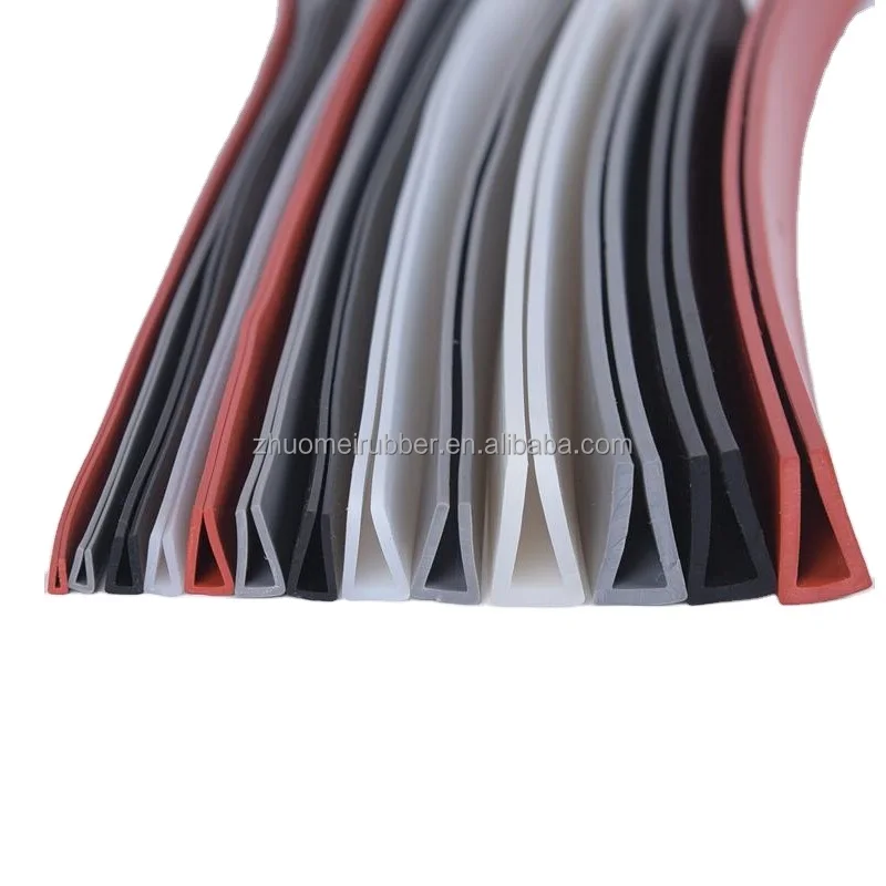 Silicone Rubber U Section/edging Strip, Silicone U Channel Extrusion ...