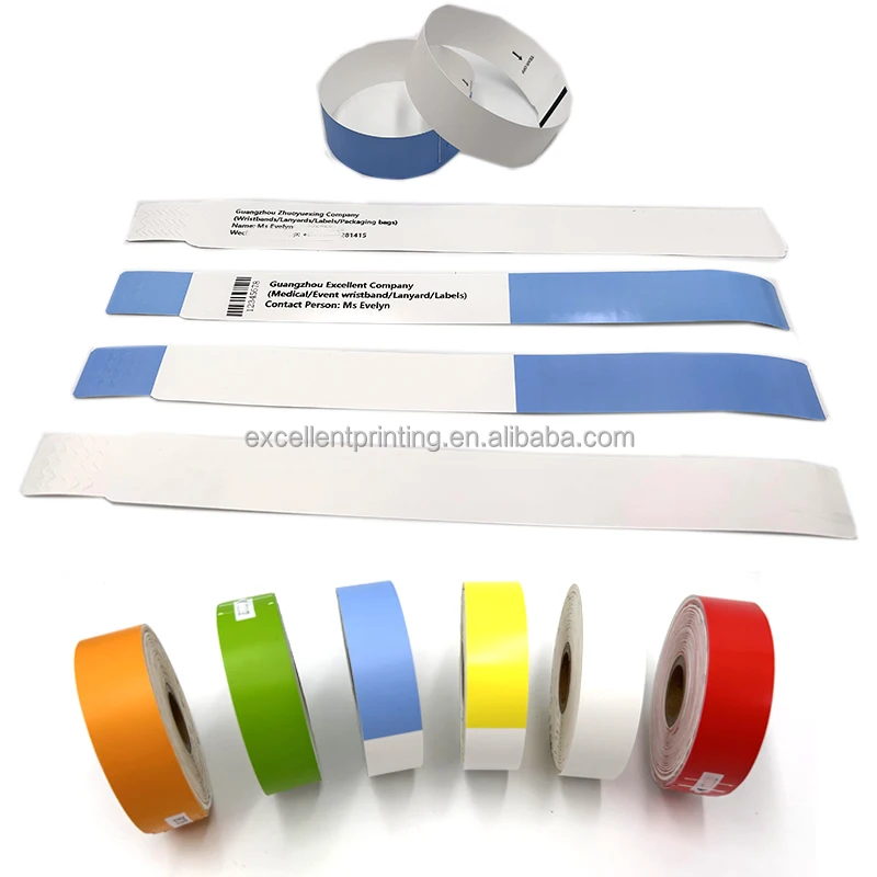 Printable Waterproof Paper Identification Barcode Bracelets Self ...