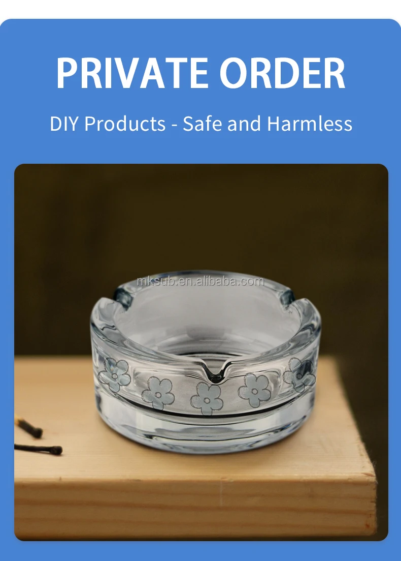 Maikesub 2022 Hot Sell Sublimation Ashtray Custom Logo Cigar Ashtray ...