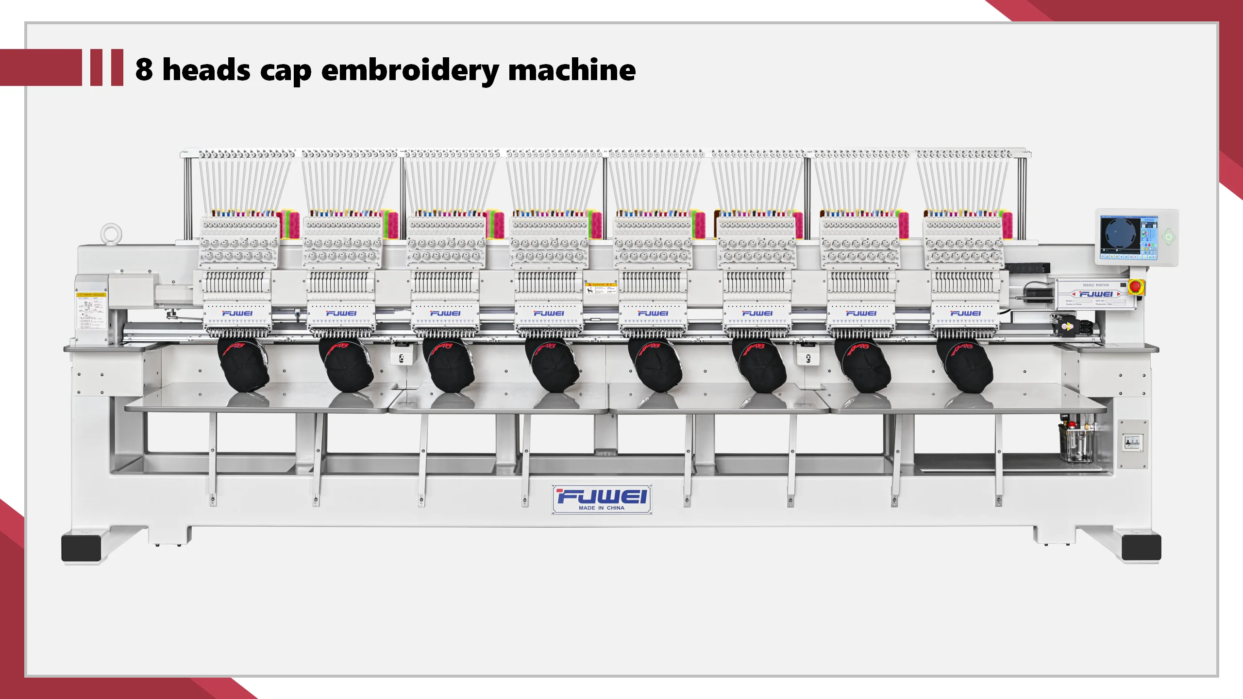 Tajima Multi Head Embroidery Machine - High Speed & Quality