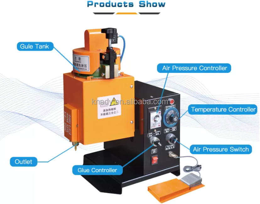 High Speed 2L 5L Table Glue Binding Spreader Glue Dispensing Machine ...