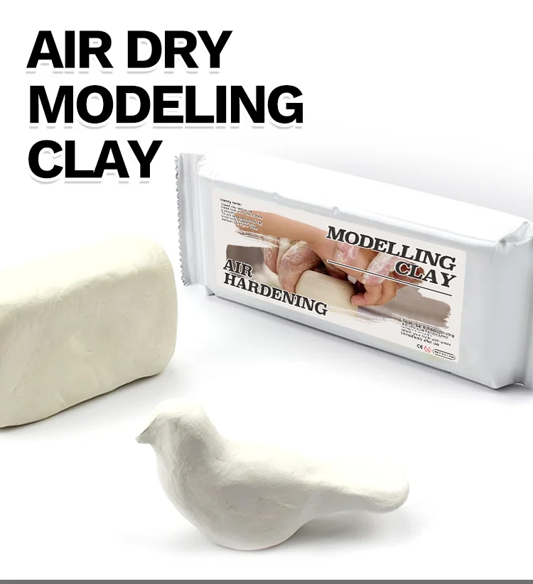 500g Wholesale Children Diy Toy White Air Hardening Modeling Clay - Buy ...