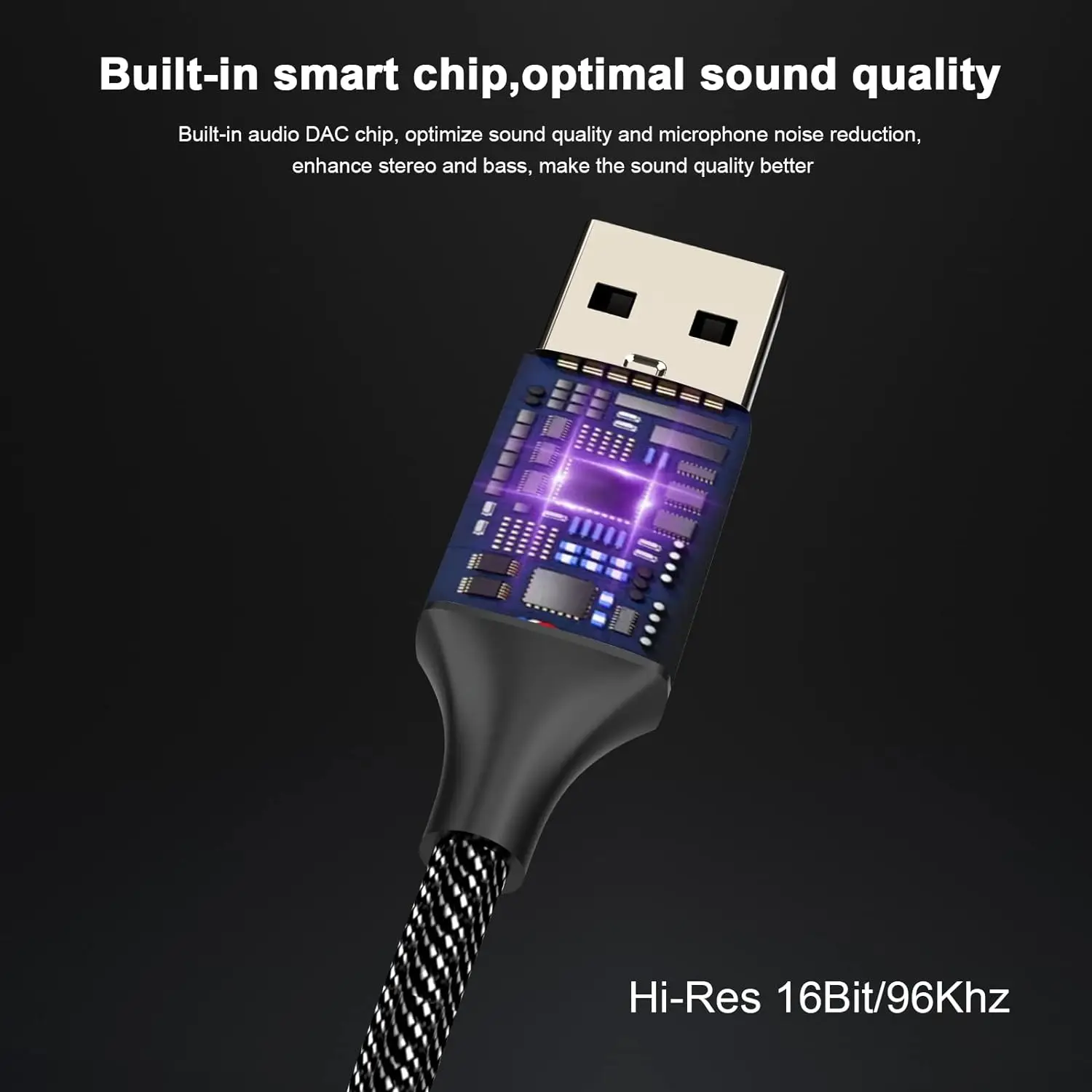 USB to Audio Jack Adapter External Sound Card Jack USB Audio Connector ...