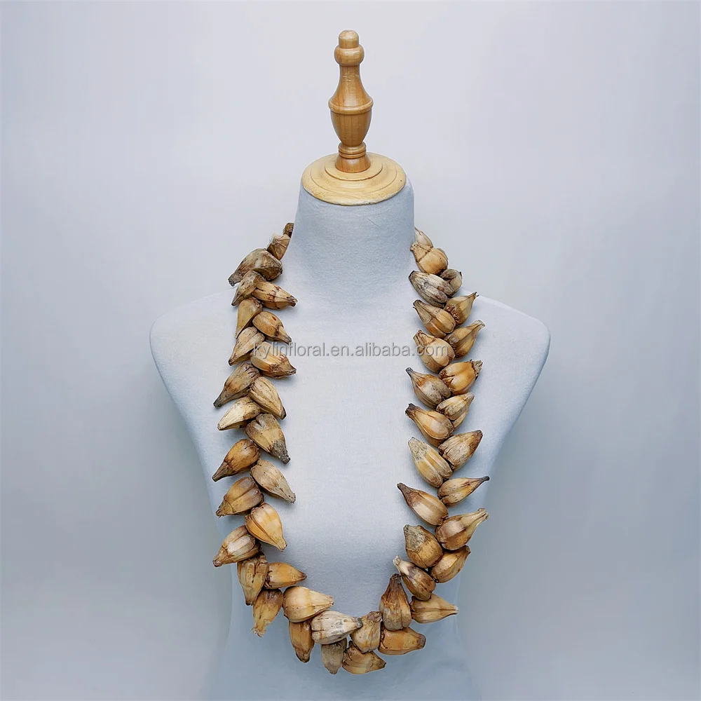 Wholesale 100CM Vintage Samoan Men's Necklace with Natural Seeds and ...
