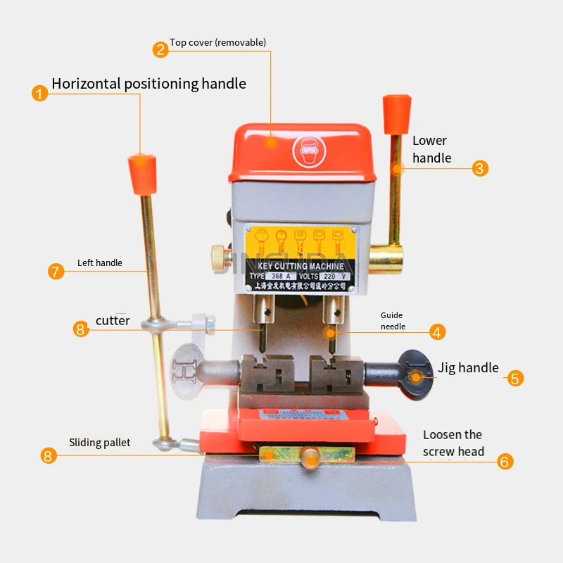 Automatic Key Duplicating Machine - 220V Electric Cutting